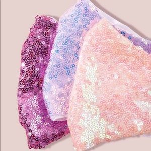 Accessories | 3pc Pastel Sequin Face Mask Set | Poshmark